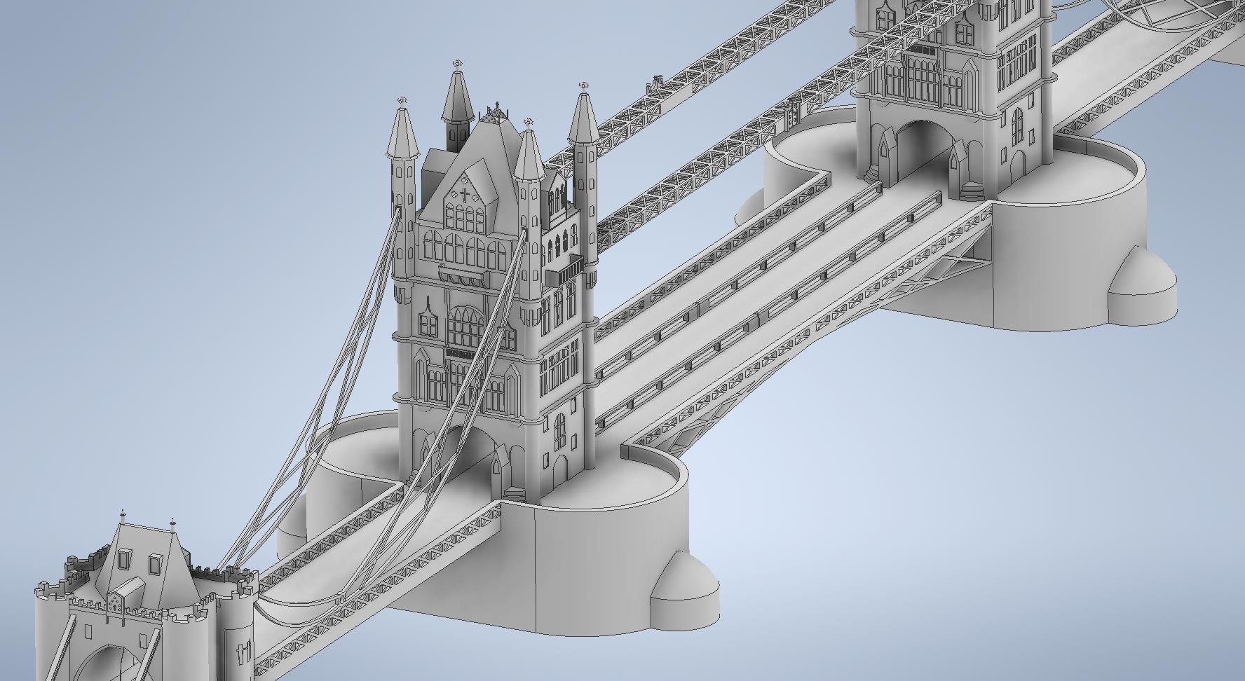 STL file Tower Bridge・3D printable model to download・Cults