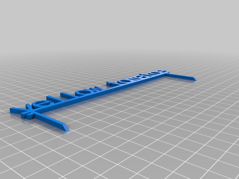 Free 3D file yellow Garden Sign・Template to download and 3D print・Cults