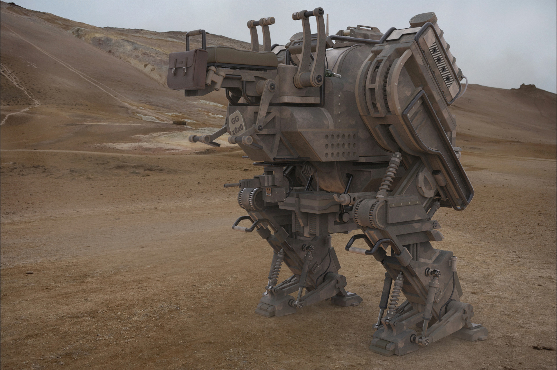 Free 3D file Mech robot walker Elephas (metal gear inspired) 🤖・3D ...