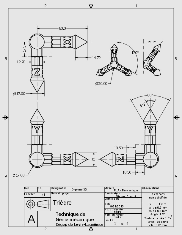 Free 3D file Triad / Trièdre 📐・Object to download and to 3D print・Cults