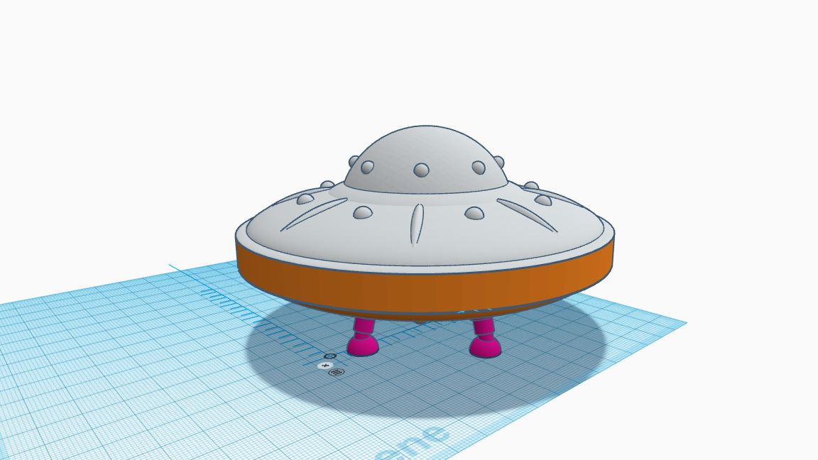 Free STL file UFO Flying Saucer・Template to download and 3D print・Cults