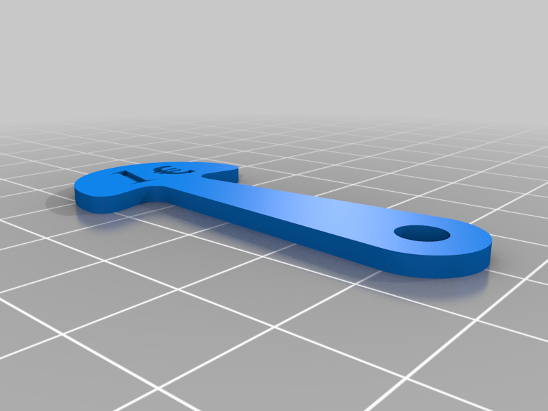 Free STL file Trolley Key (EU) 🔑・3D printer model to download・Cults