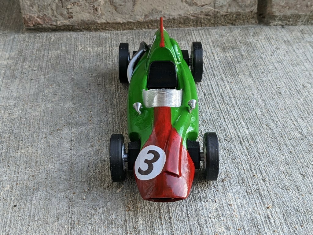 Free 3D file 1960 Cooper T51 F1 (Pinewood Derby Car Shell) 🚗・Model to ...