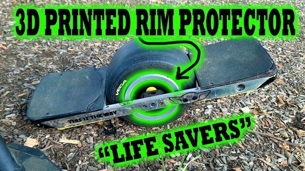 Free 3D file Onewheel Rim Protector "Life Savers"・3D printing idea to ...