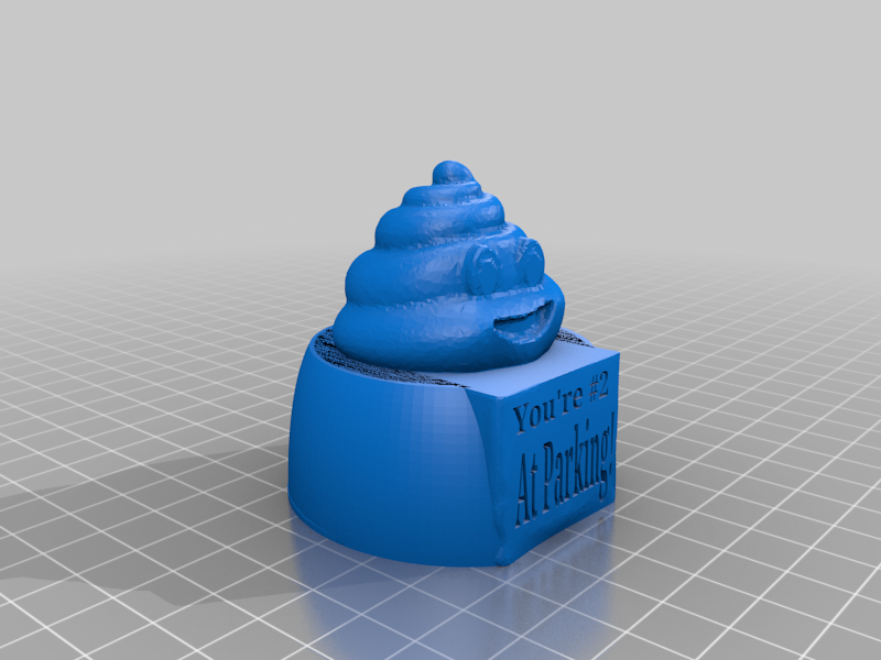 Free 3D file Poop Parking Trophy - Remix Smooth・Object to download and ...
