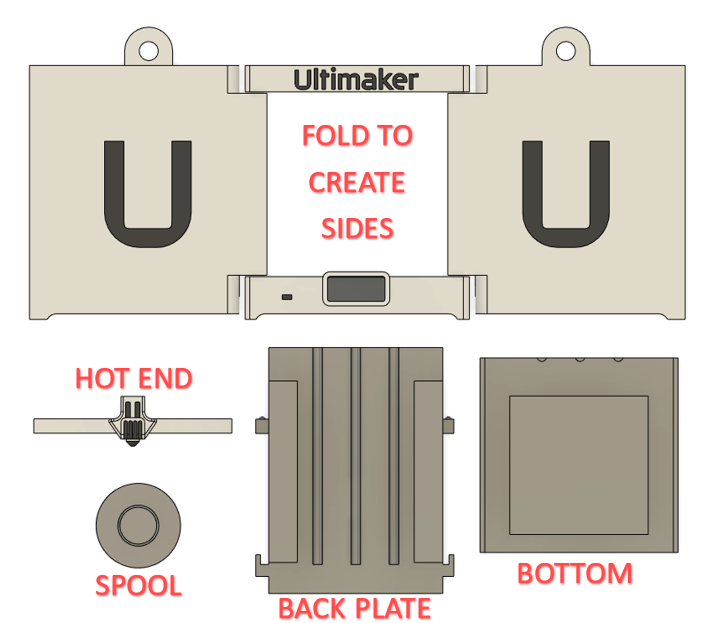Free 3D file Utimaker Ornament - FOLD and BUILD 🎄・3D printer model to ...