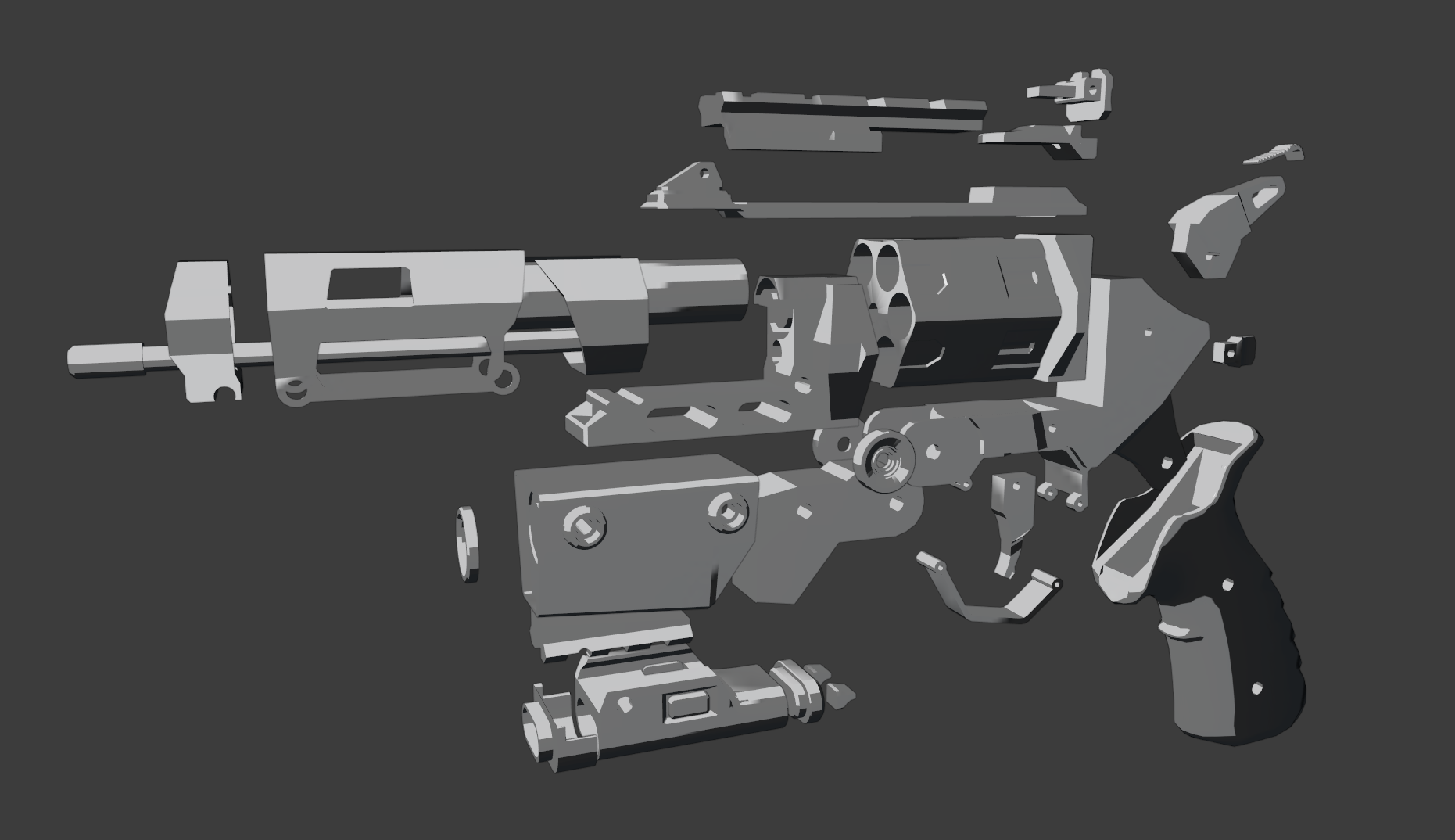 Archivo STL gratis GTFO HEL Revolver 🎲・Diseño de impresión 3D para ...