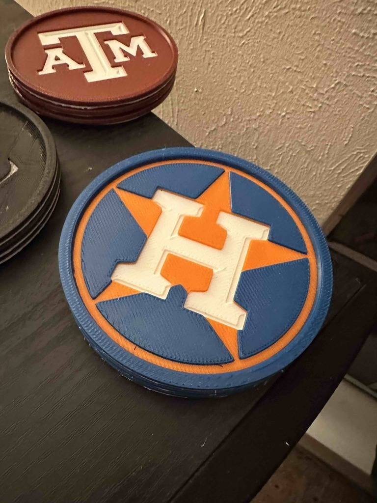 Free 3D file Astros Stackable Coasters・3D print design to download・Cults