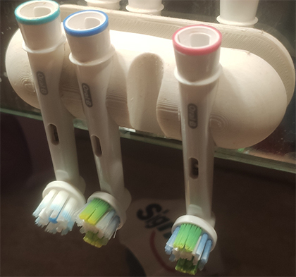 Free STL file toothbrush holder for Oral-B・3D print design to download ...