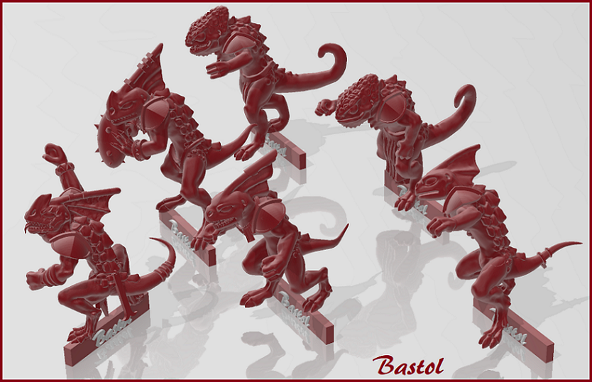 Free 3D file Blood Bowl Chameleon #4・3D printer model to download・Cults