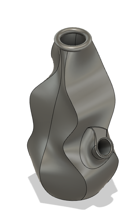 STL file abstract bong 🚬・Template to download and 3D print・Cults