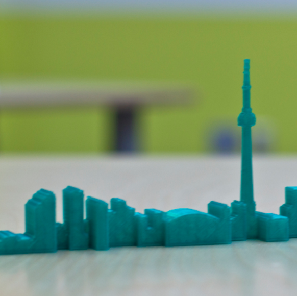 Free STL file Toronto Skyline・3D printing template to download・Cults