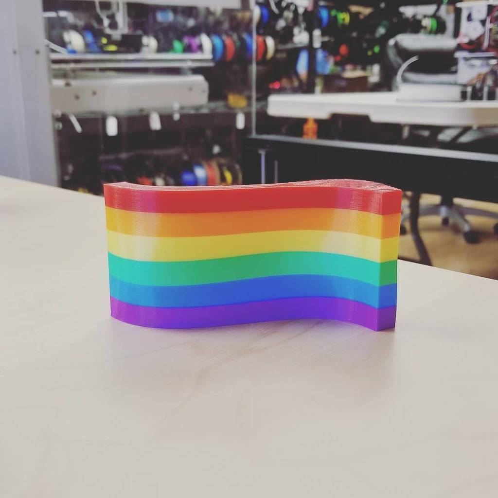 Free STL file Multi-Color Pride Flag (use any printer by swapping ...