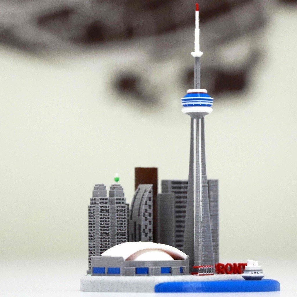 Free 3D file City of Toronto / CN Tower・3D print model to download・Cults Free 3D file City of Toronto / CN Tower・3D print model to download・Cults