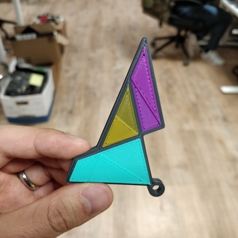 Download free STL file Multi-Color Mosaic Keychain (2018) ・ Cults