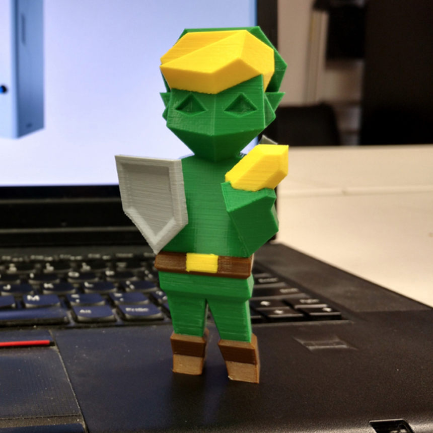 Download free STL file Color Low-Poly Link • Model to 3D print ・ Cults