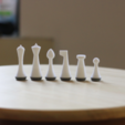 Download free STL file Multi-Color Modern Chess Set • 3D print template ...