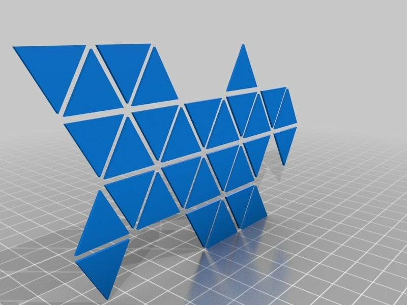 Free STL file Multi-Color Key Rack (AKA Tetra-key-dron, Mosaic key ...