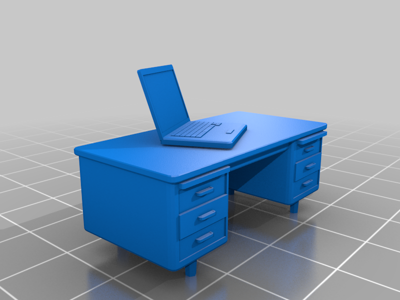 Free 3D file Desk and laptop・3D printing design to download・Cults