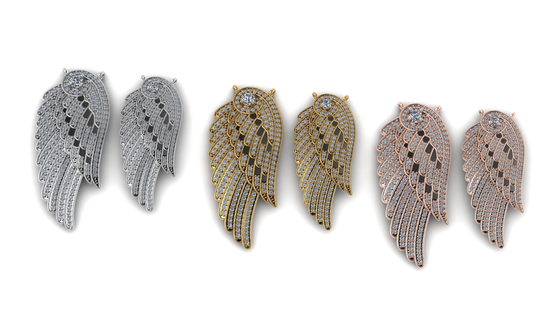 3D file Wing Pendant・3D printer model to download・Cults