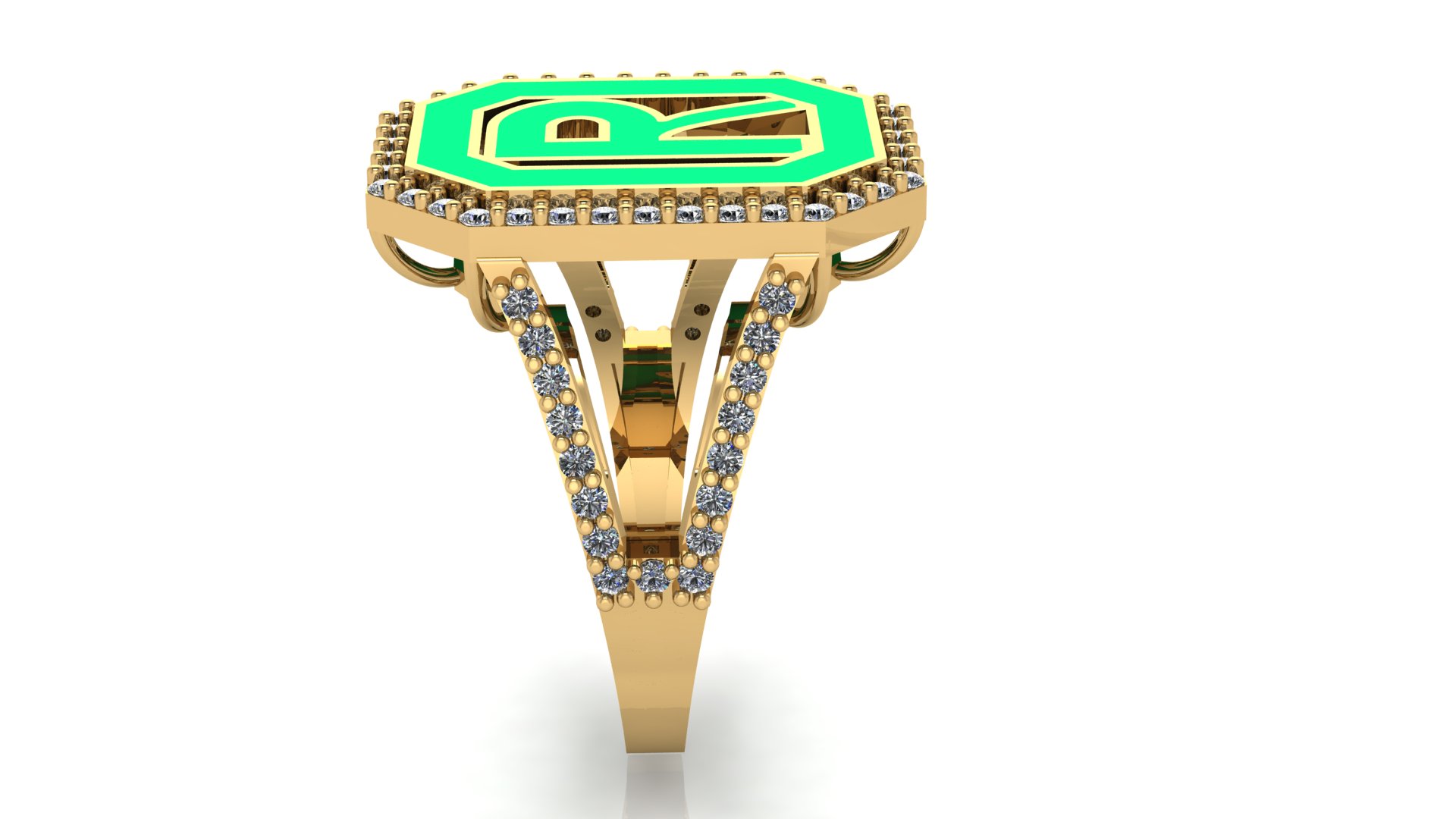 3D file Alphabet Letters Ring R・3D printing design to download・Cults