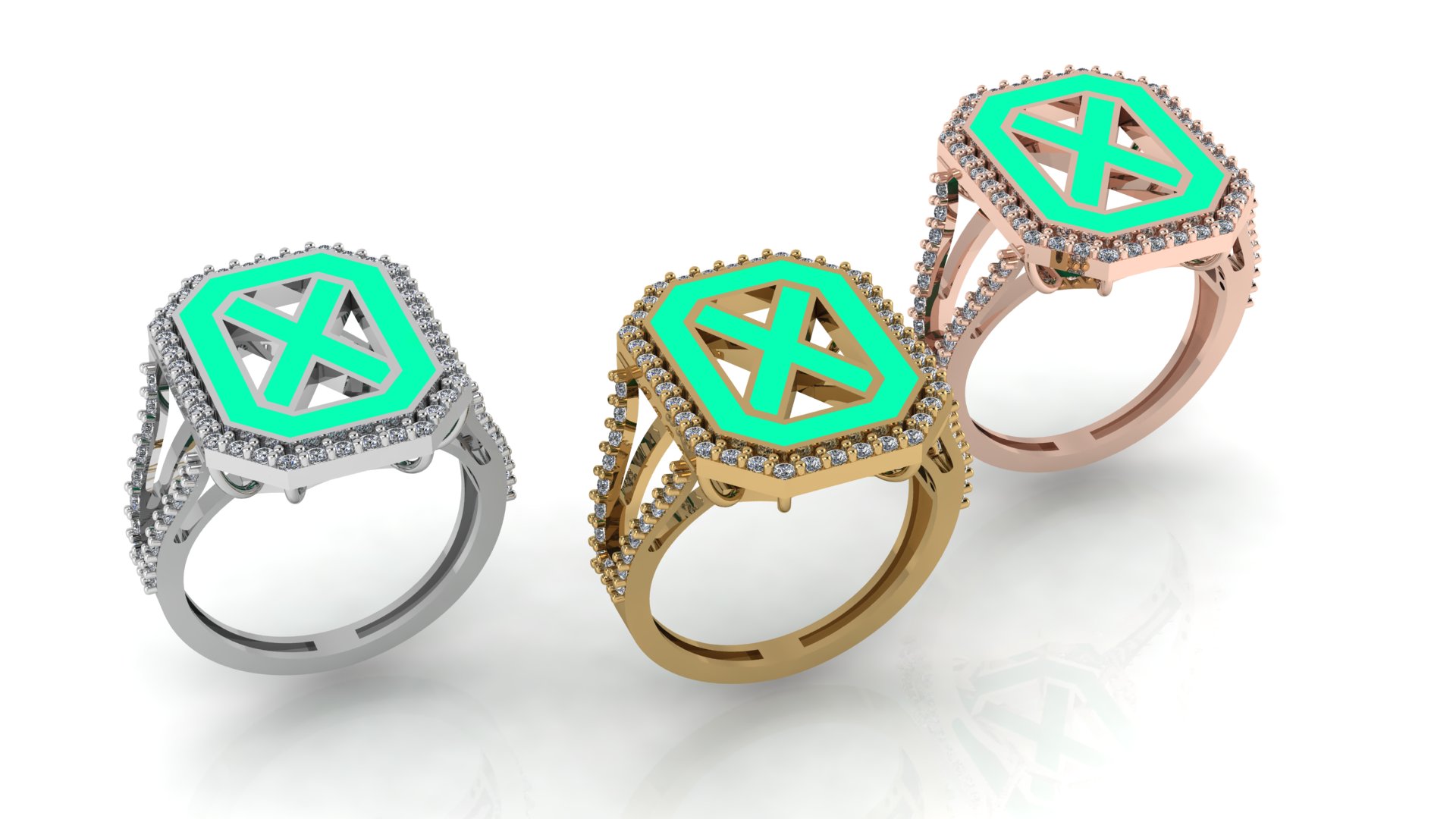 3D file Alphabet Letters Ring X・3D printing template to download・Cults