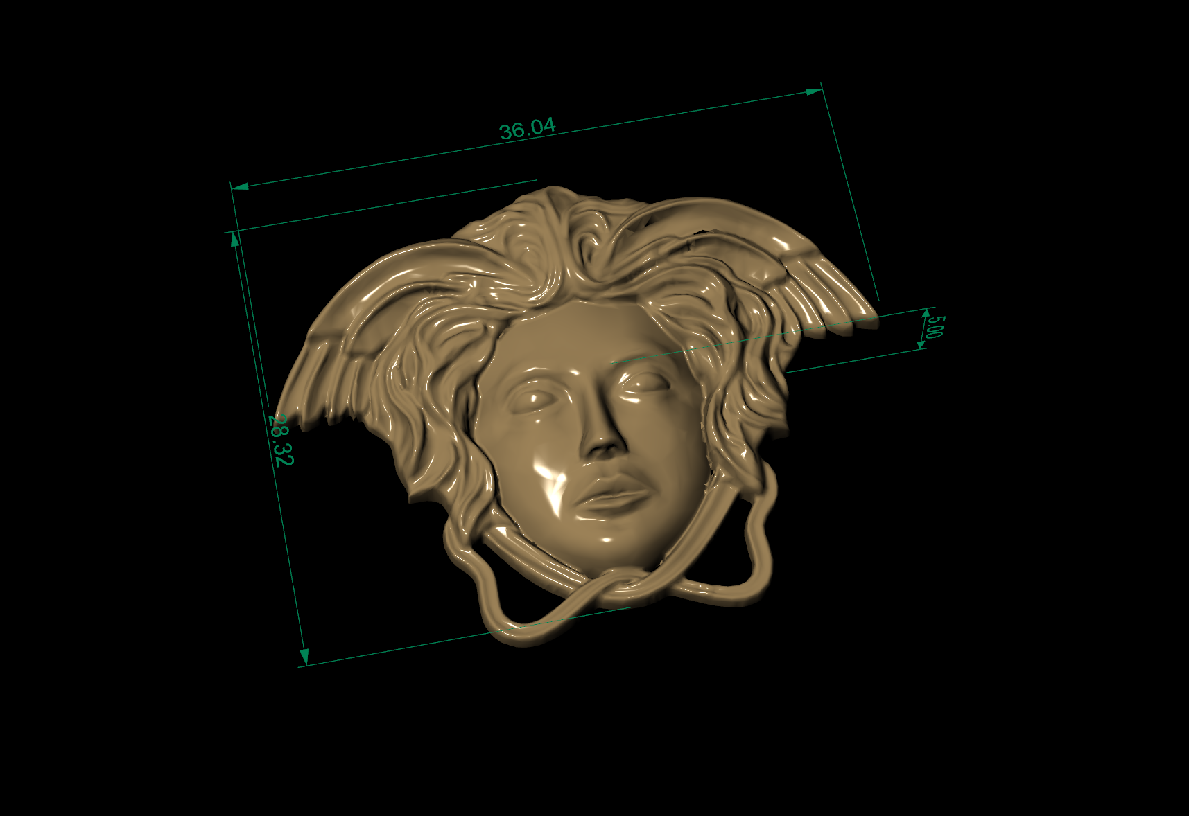 3D file head versace・3D printable design to download・Cults