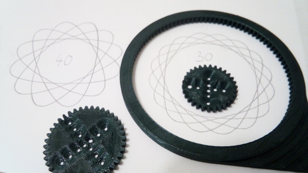 Free 3D file Spirograph basic 96/40&30・3D printer design to download・Cults
