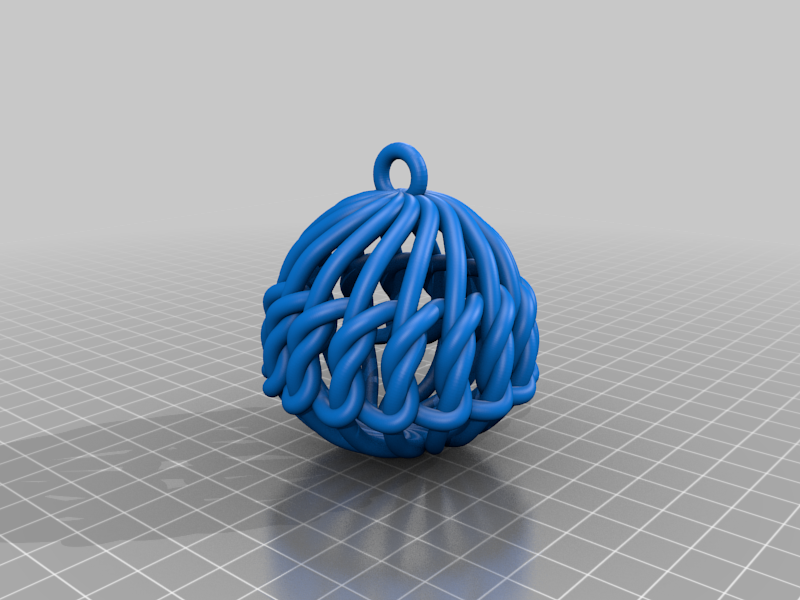 Free 3D file Knot ball - Tree ornament 🪢・3D printing template to ...