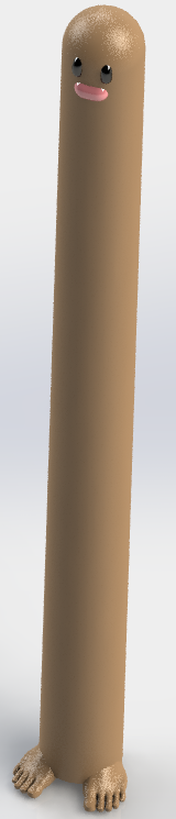 Free STL file Giant Diglett・3D printer design to download・Cults