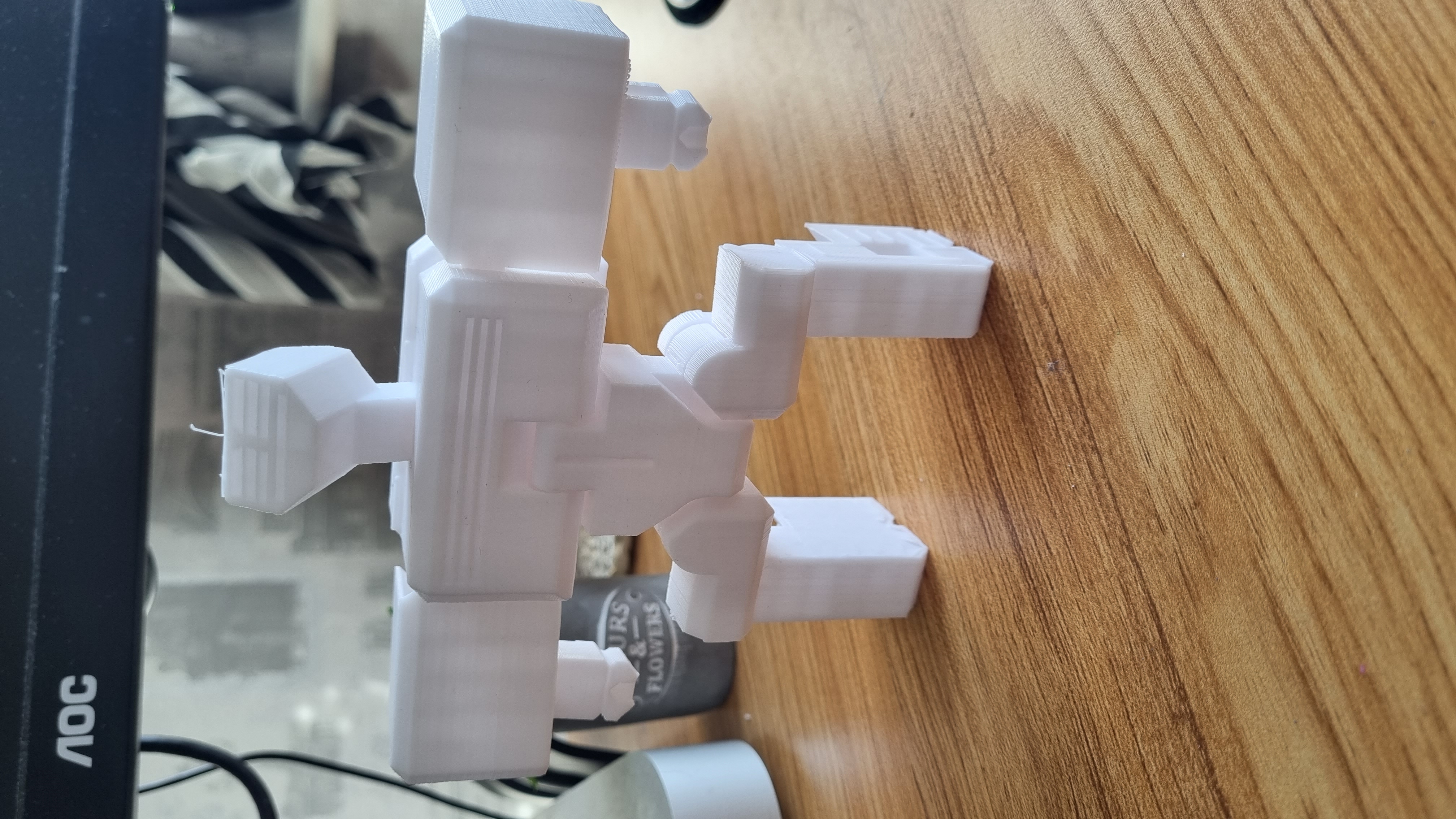 3D printed Transforming Robot cube • made with Monoprice Mini Delta V2 ...
