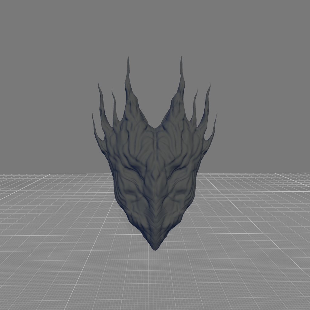 OBJ file evil mask 🌳・Model to download and 3D print・Cults