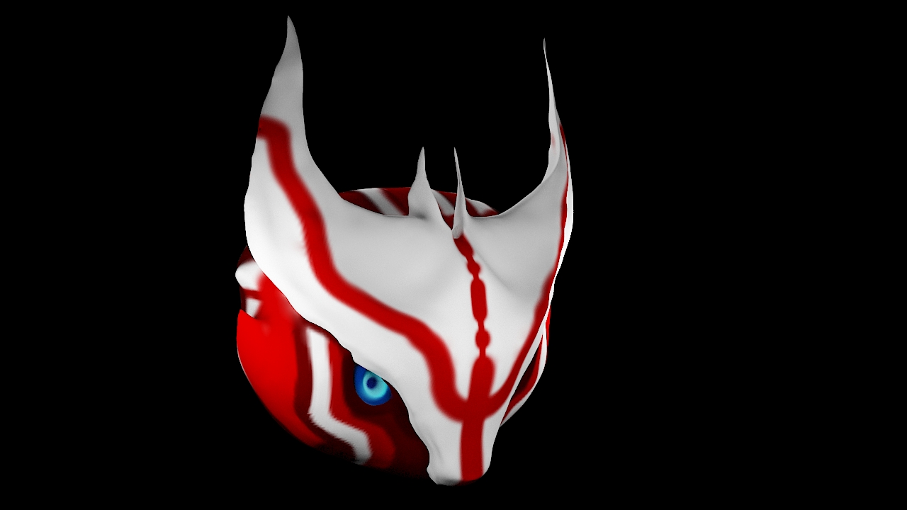 3D file Blood moon Mask 3d model・Design to download and 3D print・Cults