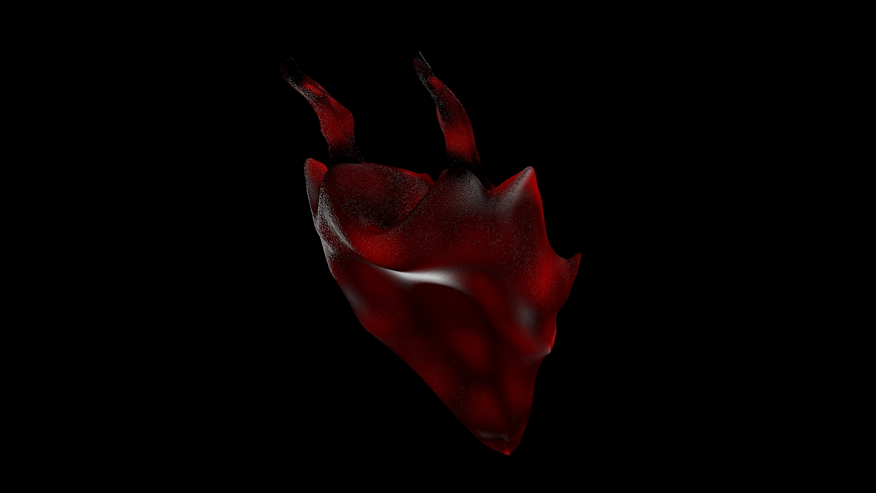 3D file Blood moon Mask 3d model・Design to download and 3D print・Cults