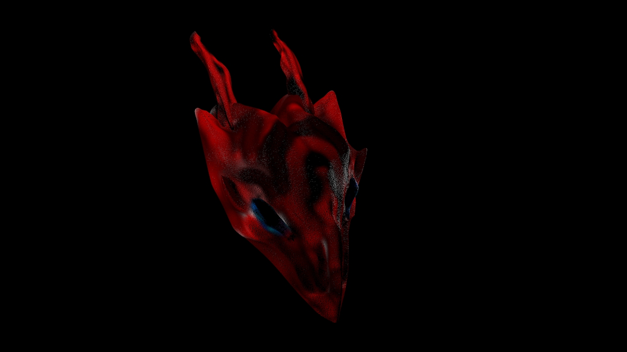 3D file Blood moon Mask 3d model・Design to download and 3D print・Cults