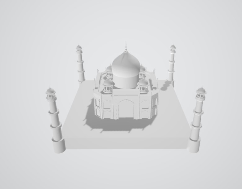 Fichier STL Taj mahal 🗽・Modèle à télécharger et à imprimer en 3D・Cults
