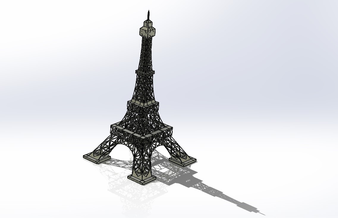 STL file Eiffel tower, peris・3D printer model to download・Cults