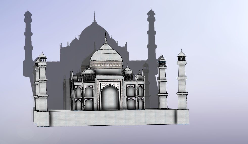 Fichier STL Taj mahal 🗽・Modèle à télécharger et à imprimer en 3D・Cults