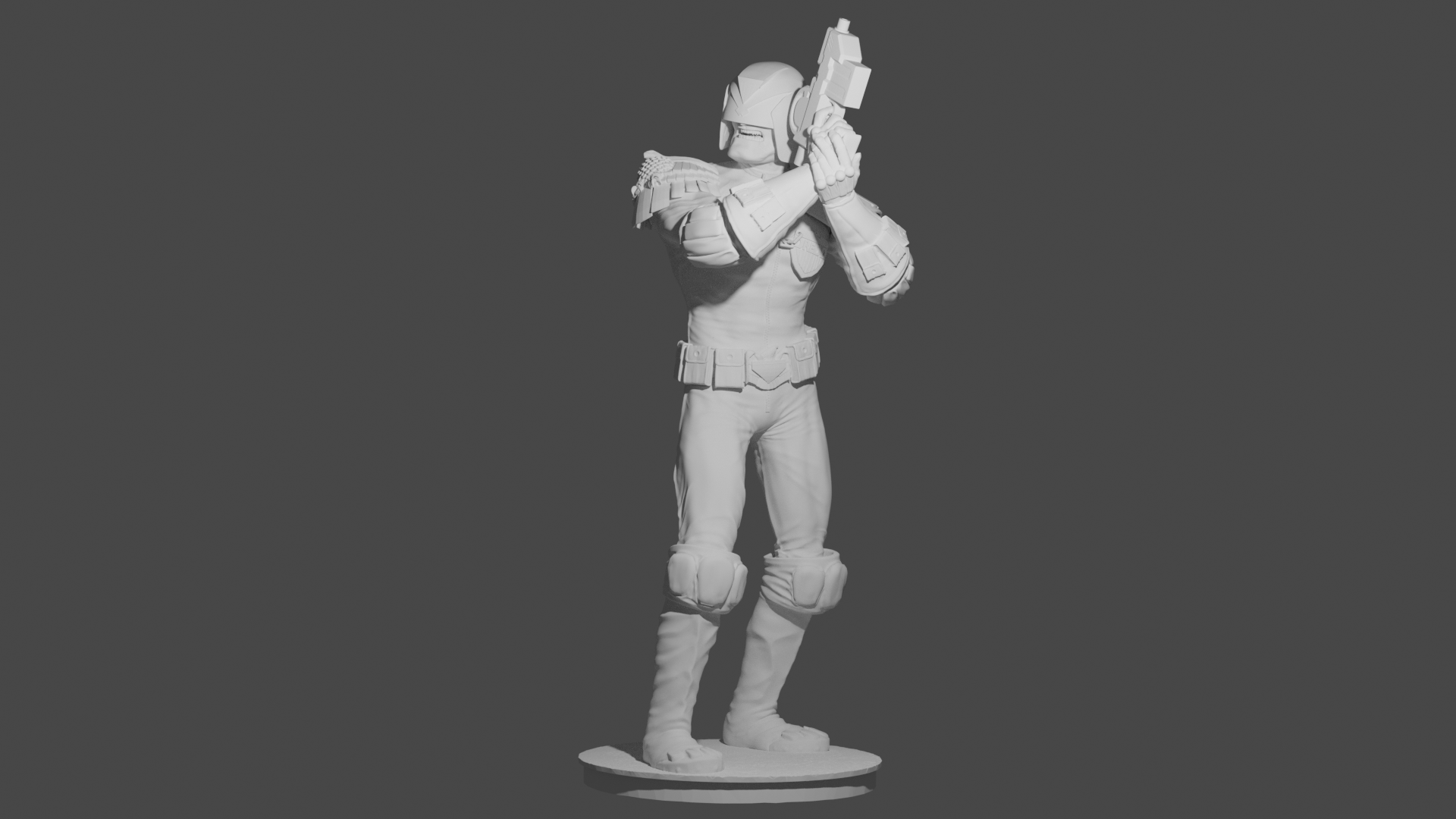 Free STL file Judge Dredd 🧑‍⚖️・3D printable object to download・Cults