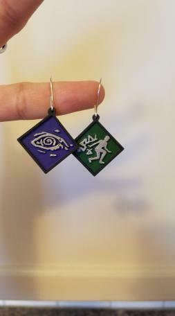 Free 3D file Dead by daylight perk earrings, DBD 😵・3D printing design ...