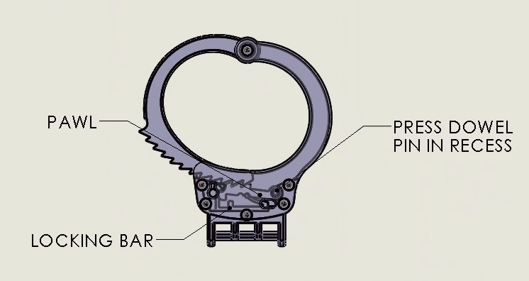 Free STL file Hinged Handcuffs | Realistic 🔒・3D printing model to ...