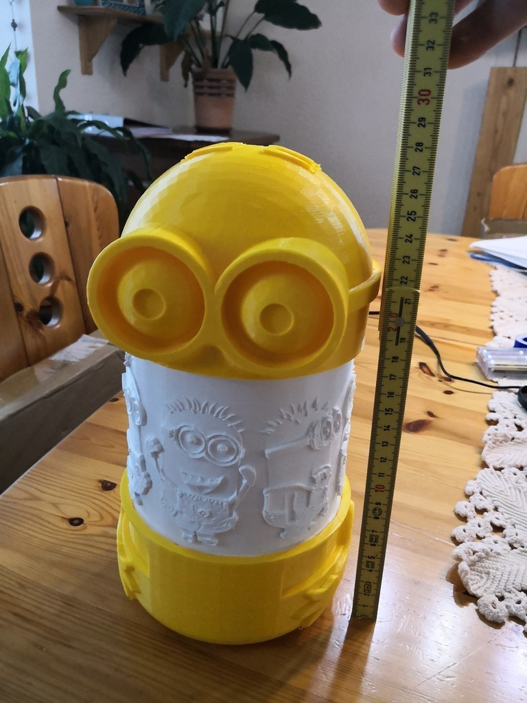 Free 3D file minion lamp with led lighting・3D printer model to download ...