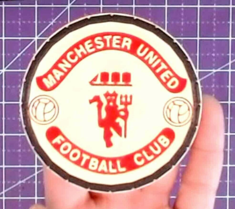 Free 3D file Manchester United Football Club Coaster・3D printing idea ...