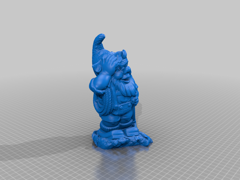 Free STL file Gnome with pickaxe standing on a rock - hollowed・Model to ...