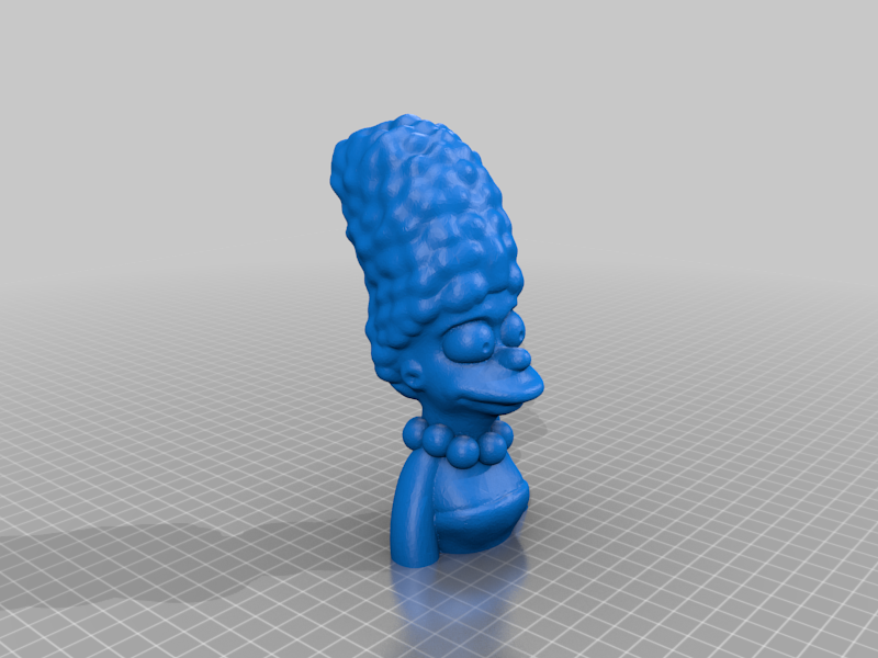 Free STL file Marge Simpson Bust・Model to download and 3D print・Cults