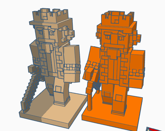 STL file fallen king from fallen kingdom minecraft song・3D print design ...