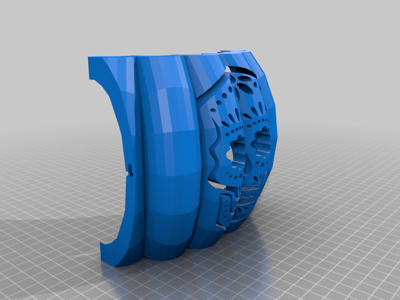 Free 3D file Jack-O-Lantern Sugar Skull Face・3D printable object to ...
