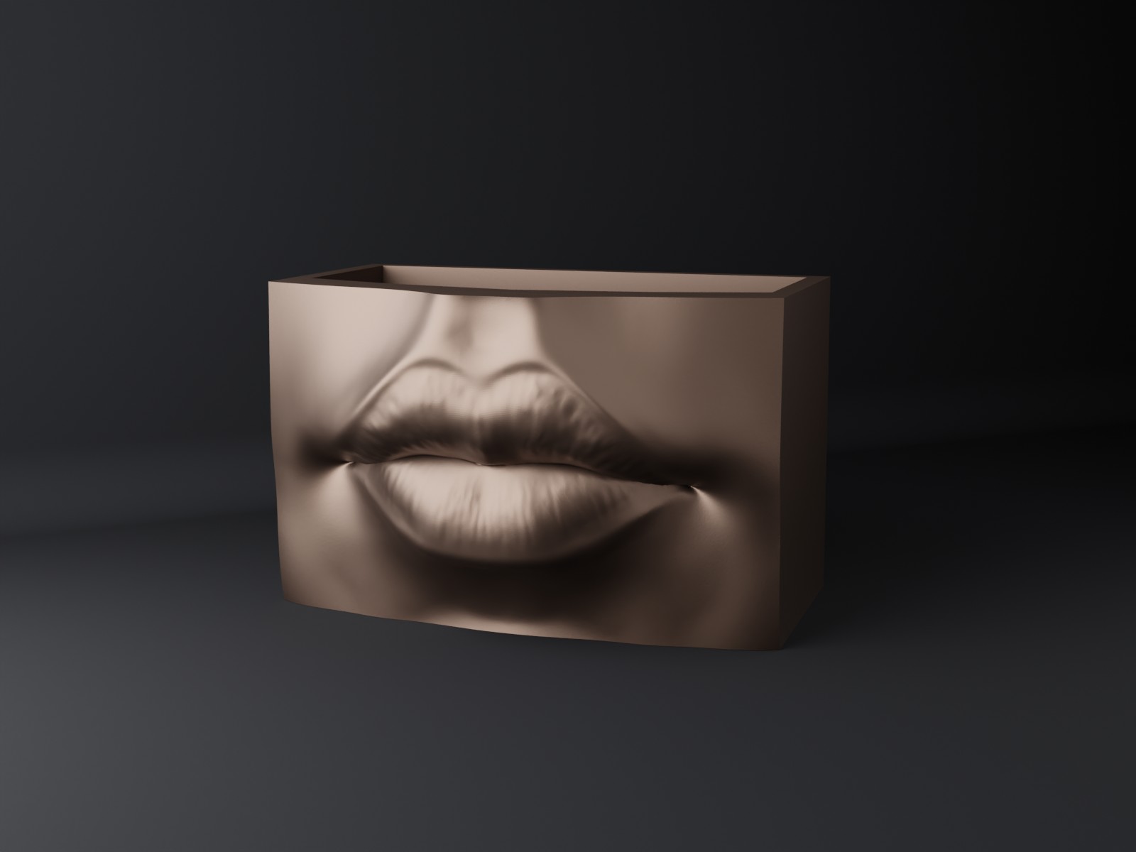 STL file Lips pot-organizer-vase・3D printer design to download・Cults