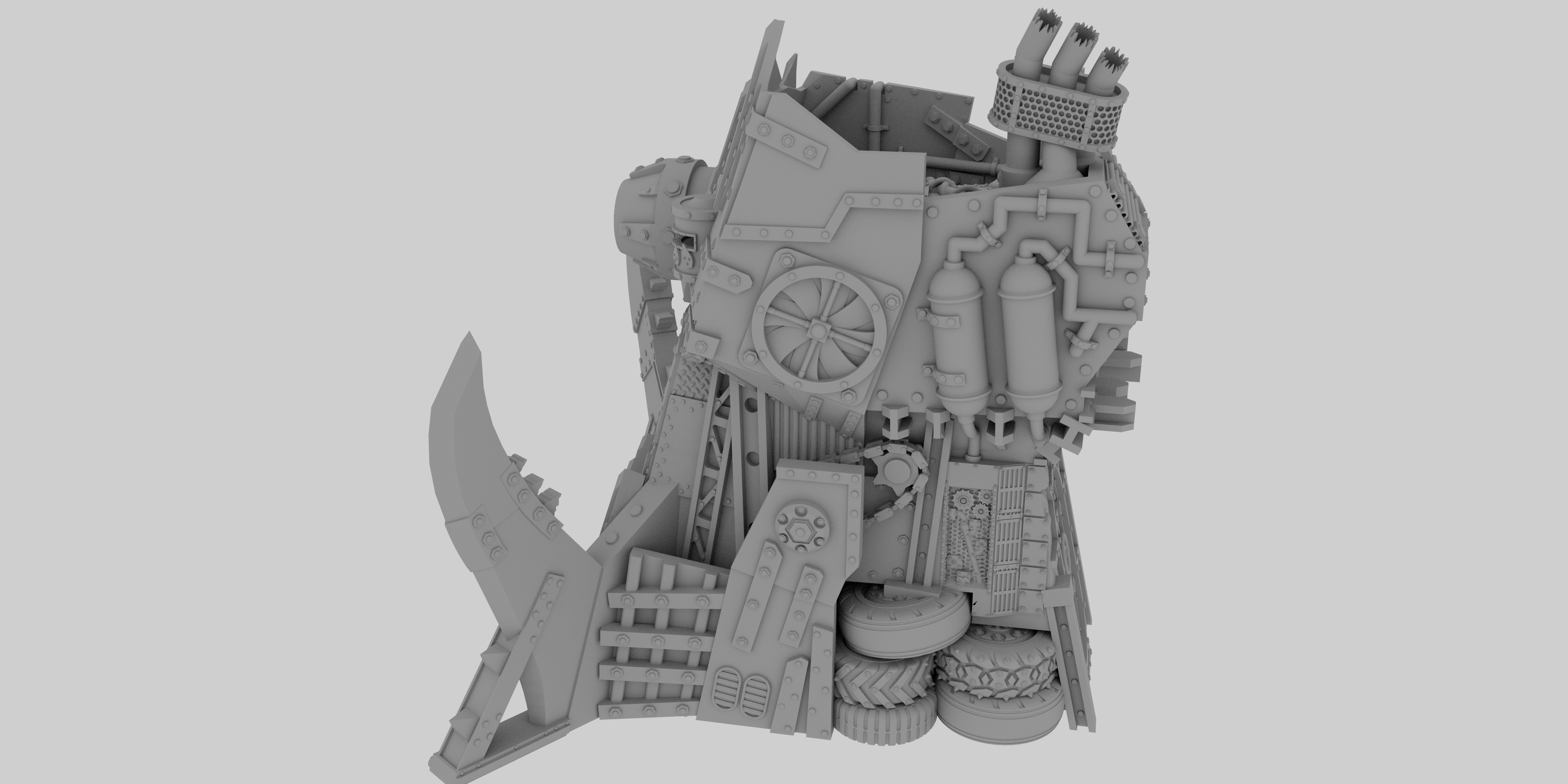 Free STL file Giant Ork Titanhead・3D printer design to download・Cults