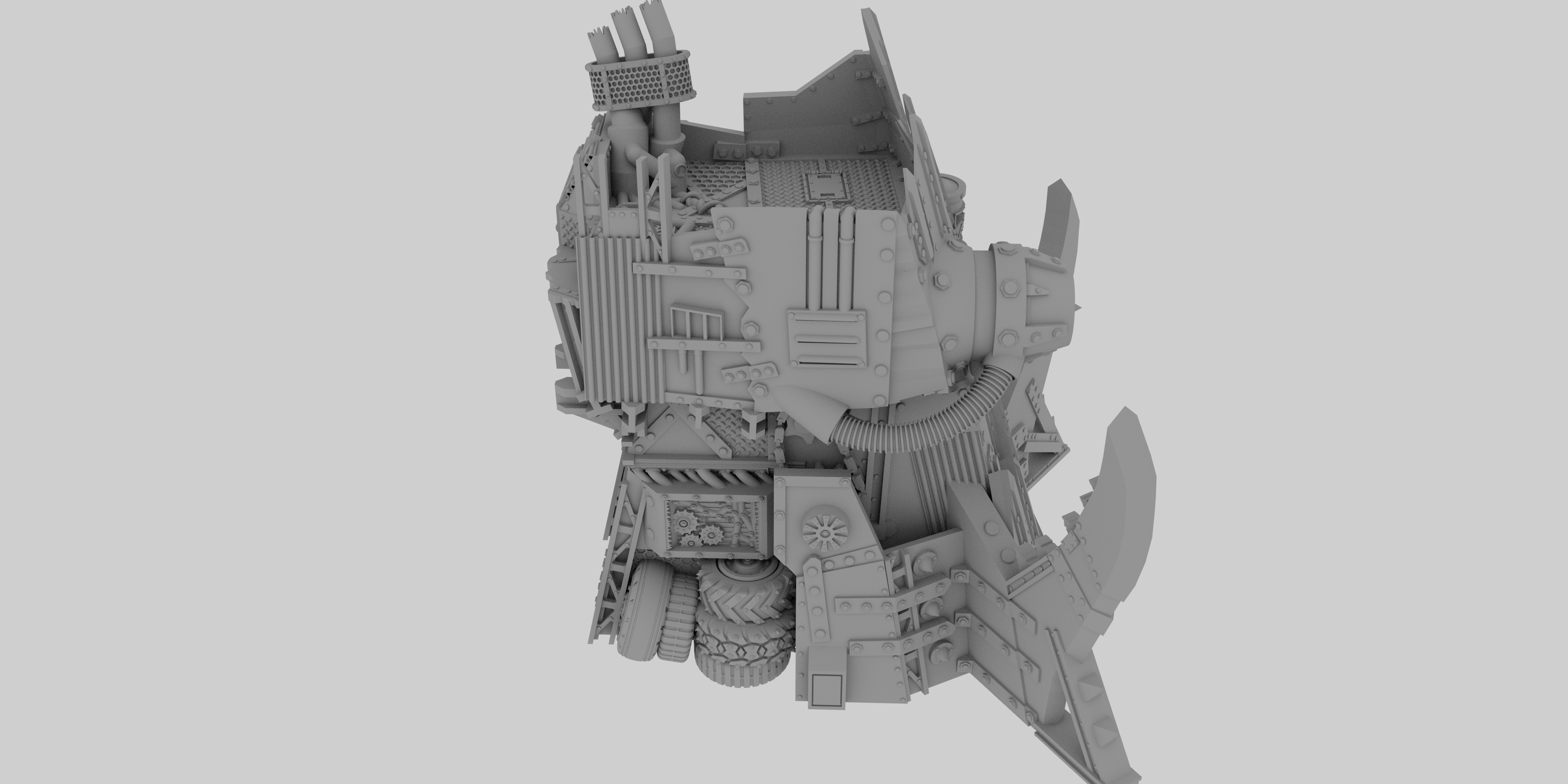 Free STL file Giant Ork Titanhead・3D printer design to download・Cults